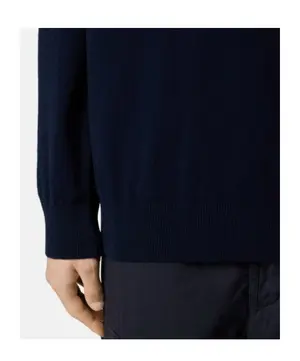 Stone Island Compass Badge Crew Neck Jumper - Blue