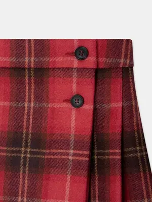 Bonpoint Talissa Kilt Skirt - Red