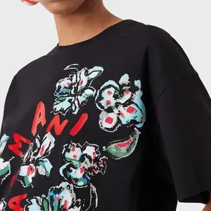 Emporio Armani Floral Burst" Crewneck T-shirt