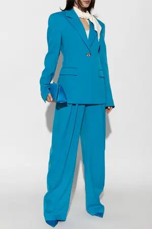 Attico The Gary High Waist Trousers - Blue