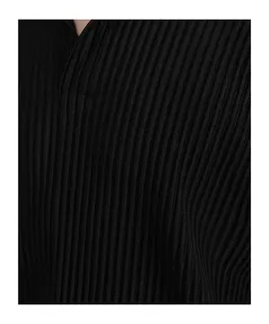 Issey Miyake Homme Plissé Basics Polo Shirt - Black