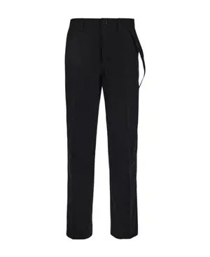 Burberry Straight Leg Trousers With Strap Detail