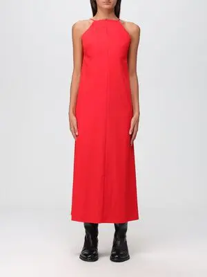 Proenza Schouler Square Neck Trumpet Hem Maxi Dress