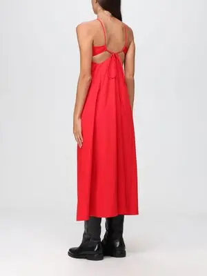 Proenza Schouler Square Neck Trumpet Hem Maxi Dress
