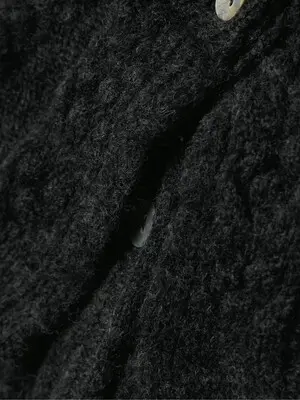 DÔEN Long-sleeved Cardigan With Ruffled Collar