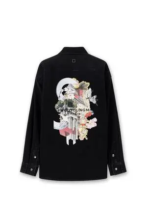 WOOYOUNGMI Patch Pocket Denim Shirt