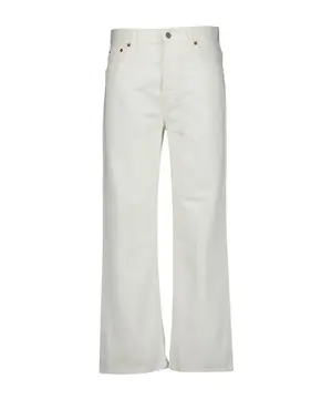 Gucci Logo-patch Straight Jeans - White