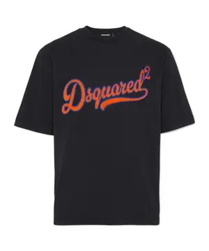 Dsquared2 Logo Patch Crewneck T-shirt - Black