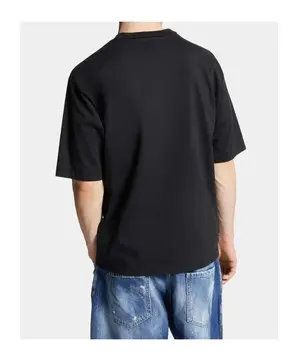 Dsquared2 Logo Patch Crewneck T-shirt - Black