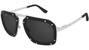 Cartier Geometric Frame Sunglasses - Black