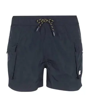 K-WAY Logo Swim Trunks - Black