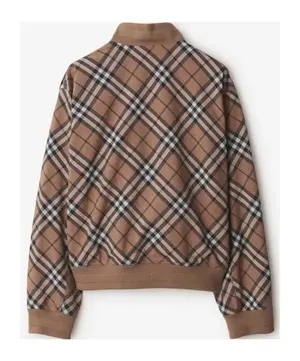 Burberry Checked Zip-up Jacket