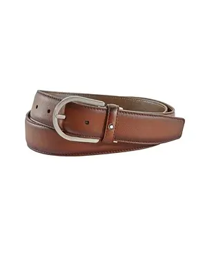 Montblanc Logo Buckle Belt - Brown