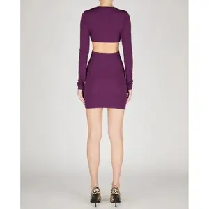 Dsquared2 Long Sleeve Cut-out Mini Dress