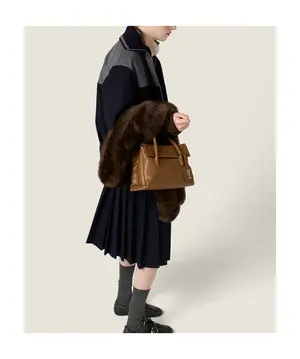 Miu Miu Two-toned Zip-up Jacket - Black