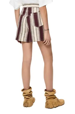 Loewe Striped High-waisted Shorts