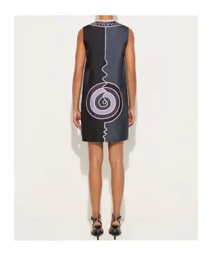 Emilio Pucci Astro Print Sleeveless Mini Dress