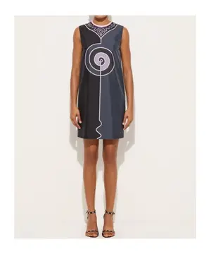 Emilio Pucci Astro Print Sleeveless Mini Dress