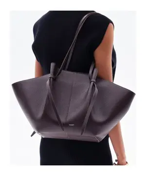 Yuzefi Mochi Pebble-grained Shoulder Bag - Espresso