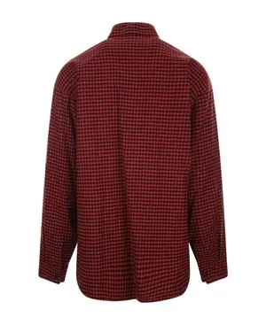 Balenciaga Checkered Reversible Oversized Shirt
