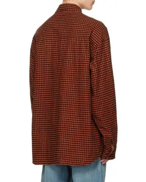 Balenciaga Checkered Reversible Oversized Shirt