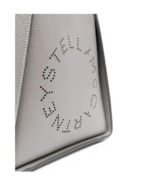 Stella McCartney Logo Perforated Crossbody Bag - Gray
