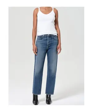 AGOLDE Straight-leg Jeans With Patch Pockets - Blue