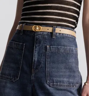 Dior 30 Montaigne Jolie Belt With Pearl Accent