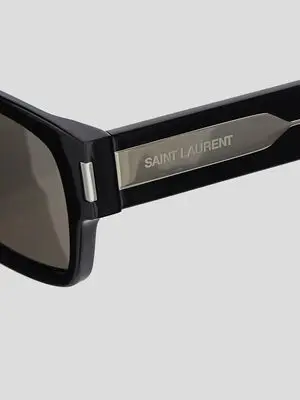Saint Laurent Square Frame Sunglasses - Black