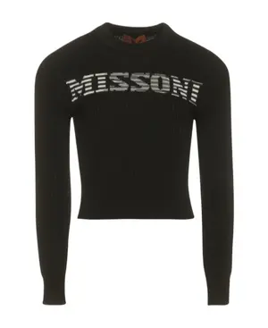 Missoni Round Neck Long-sleeved Sweater - Black