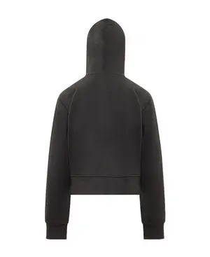 Palm Angels Logo Detailed Cropped Hoodie