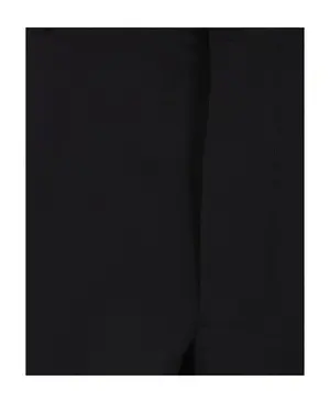 Prada Mid-rise Tailored Trousers With Triangle Logo Detail - Black