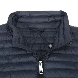 Emporio Armani Down Jacket With Logo Detail - Black
