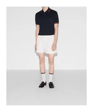 Gucci Logo Embroidered Short-sleeve Polo Shirt