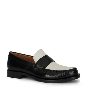 FERRAGAMO Logo Two Tone Loafer
