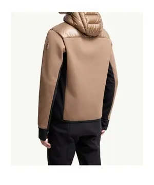 Moncler Padded Zip-up Hoodie - Beige