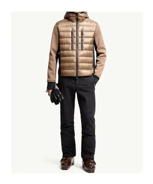 Moncler Padded Zip-up Hoodie - Beige