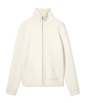 Gucci Wool Cashmere Piquet Knit Zip Jacket