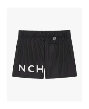 Givenchy Logo Printed Nylon Swimming Shorts - Black