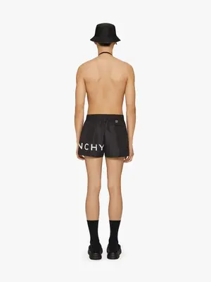 Givenchy Logo Printed Nylon Swimming Shorts - Black