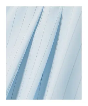 THE FRANKIE SHOP Vivian Pleated Pinstripe Shorts - Blue