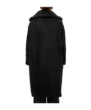 Max Mara Long Lapel Coat - Black