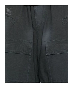 Balenciaga Washed-out Large Cargo Pants - Blue-gray