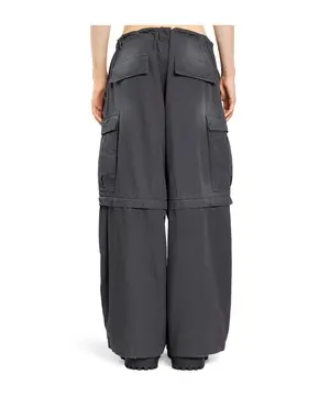 Balenciaga Washed-out Large Cargo Pants - Blue-gray