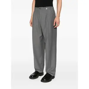 MYTHS Pleat-detail Trousers - Gray