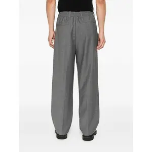 MYTHS Pleat-detail Trousers - Gray