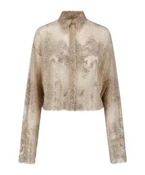 Ermanno Scervino Embellished Cropped Shirt