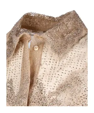 Ermanno Scervino Embellished Cropped Shirt