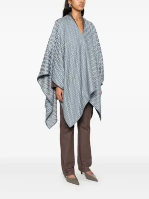 Fendi Ff Jacquard Poncho - W