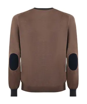 FAY Crew Neck Sweater - Brown